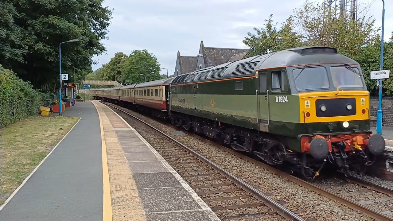 2 class 47s passing through Nantwitch station on ECS movement back to ...