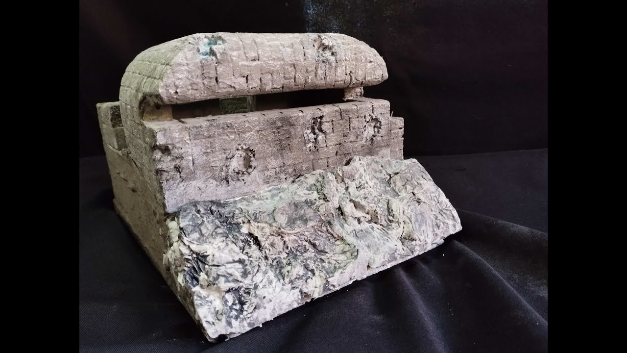 Scale model rock face. 1/35 diorama. Step by step guide - YouTube