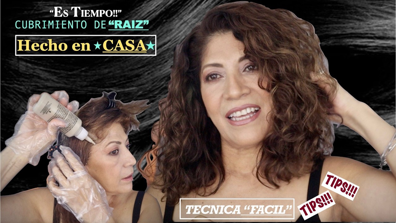 " PASOS FACILES" /COMO Pintar LA RAIZ del Cabello en CASA, [CABELLO ...