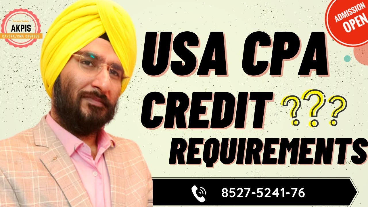 US CPA Credit Requirements | CPA Eligibility Criteria | Can a B.com ...