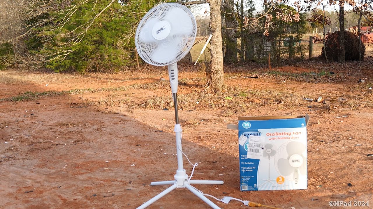 EZ Chill Pedestal Fan Destruction - YouTube