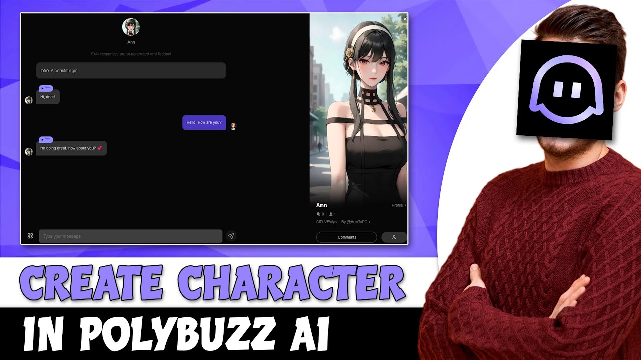 How To Create And Make A Character In Polybuzz AI - YouTube