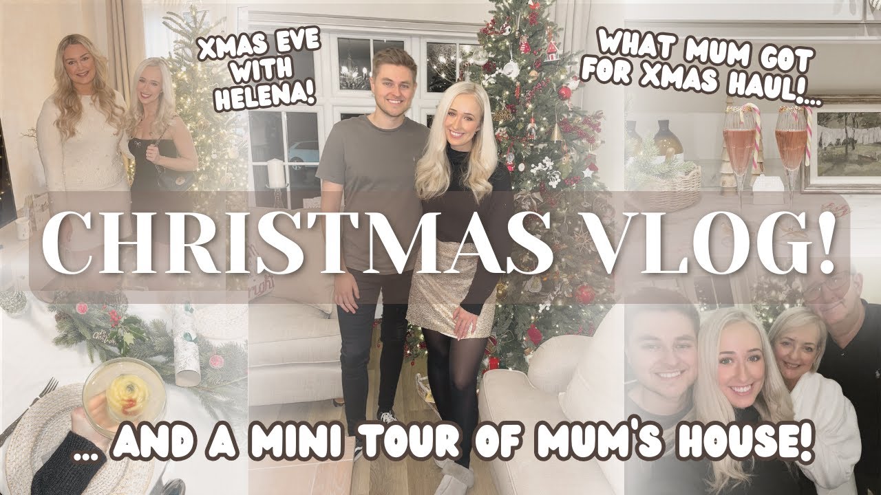 CHRISTMAS VLOG! Spend the week with me! Mum's house tour and present ...