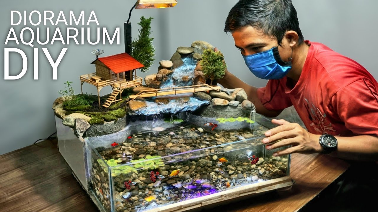 Aquarium Waterfall Diorama: Change Your Way Into A Unique Tank - YouTube