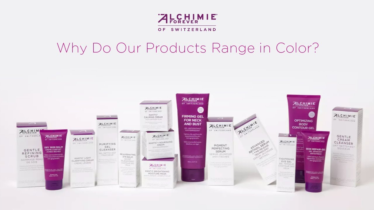 Why Do Some Of Our Products Range In Color | Alchimie Forever - YouTube