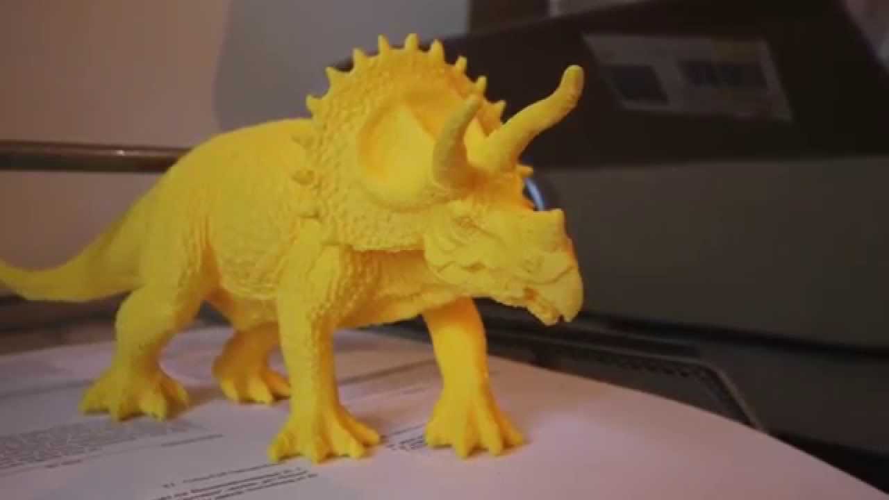 Triceratops 3D printed on MakerGear M2 - YouTube