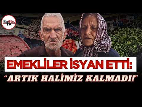 Pazara giden emekliler isyan etti: \