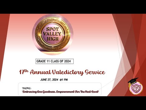 Spot Valley High Valedictory service 2024 - YouTube