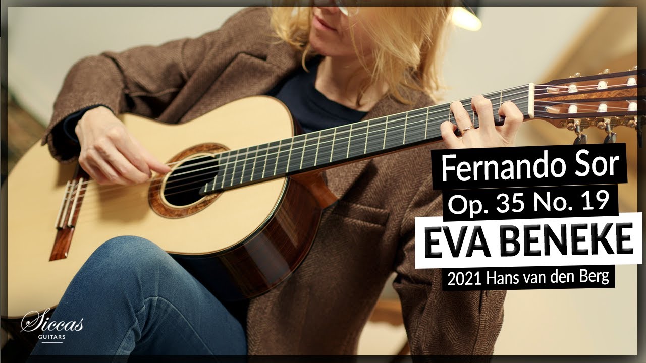 Eva Beneke plays Study No. 19, Op. 35 in C Major by F. Sor on a 2021 ...