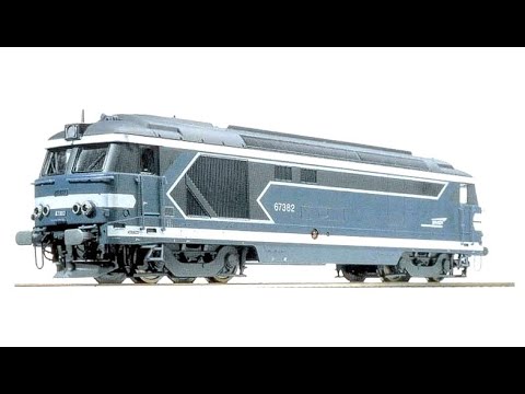 Lima SNCF BB67382 Diesel Locomotive pulling Lima "CORAIL" Express ...