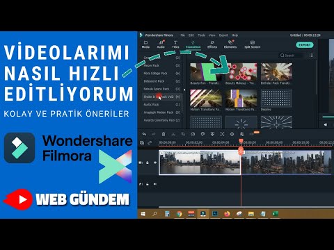 Filmora X hızlı video editleme nasıl yapılır - Filmora nasıl kullanılır - Fast video edit in filmora