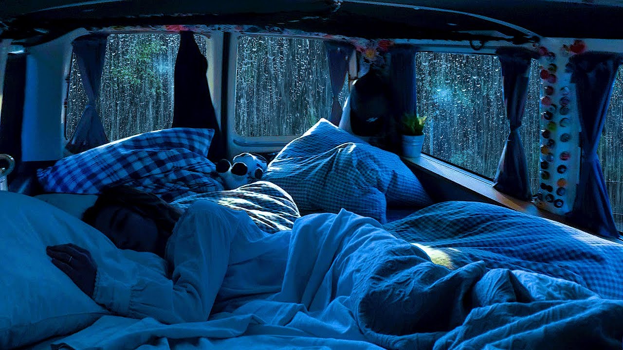 Relieve Stress to Fall Asleep Fast with Soothing Sounds Rain & Thunder ...