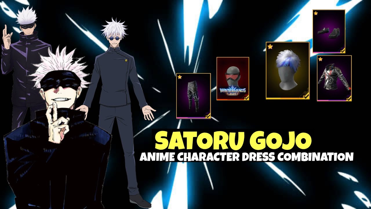 GOJO ANIME BEST DRESS COMBINATION 😍| FREE FIRE 🫢| MUST WATCH . #anime # ...