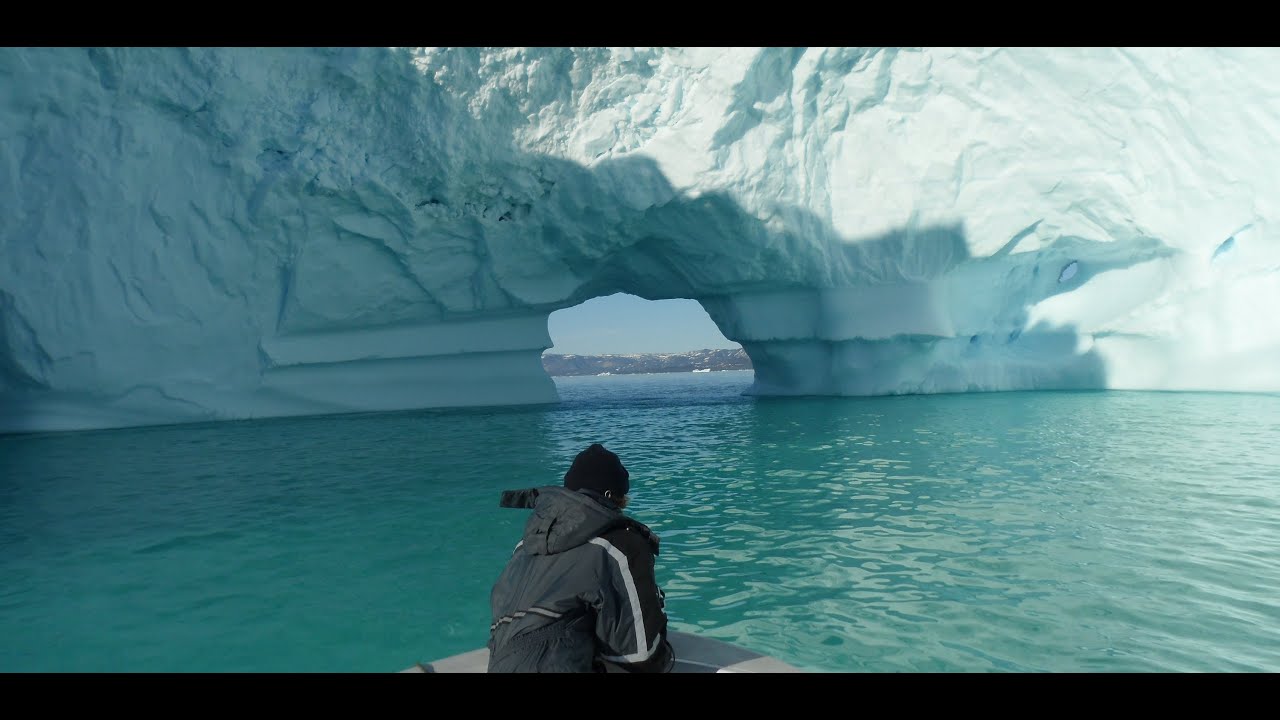 Sailing through an Iceberg hole! - YouTube