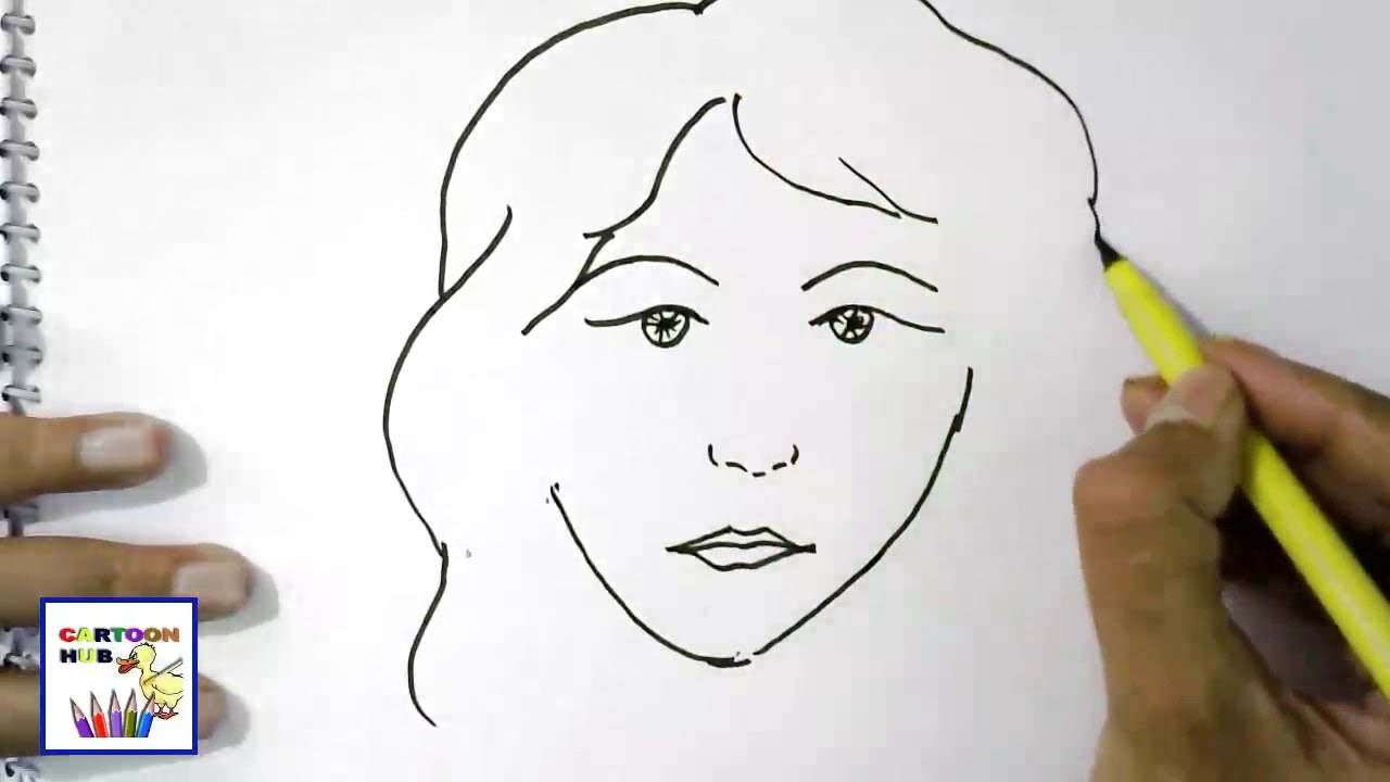 How To Draw Girl Face Easy Steps Step By Step For Beginners YouTube