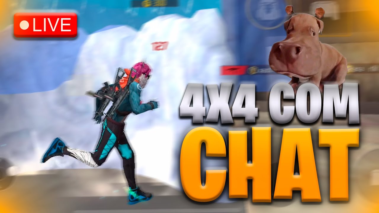 FASTER FF OA VIVO - FREE FIRE 4x4 COM O CHAT - YouTube