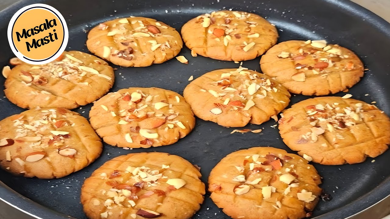 Atta Biscuits Recipe | Wheat Biscuits Without Oven 👌 Atte Ke Biscuits ...