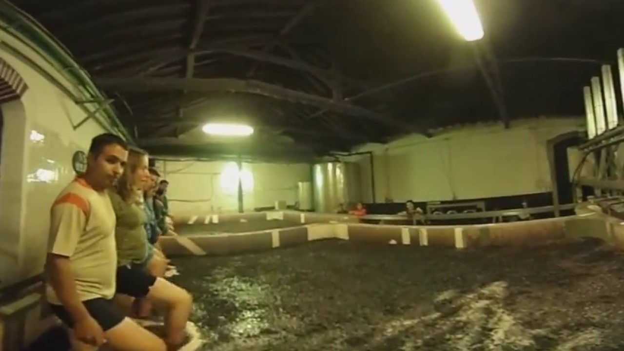 360 degree video, from the Port grape-crushing lagares in the Douro ...