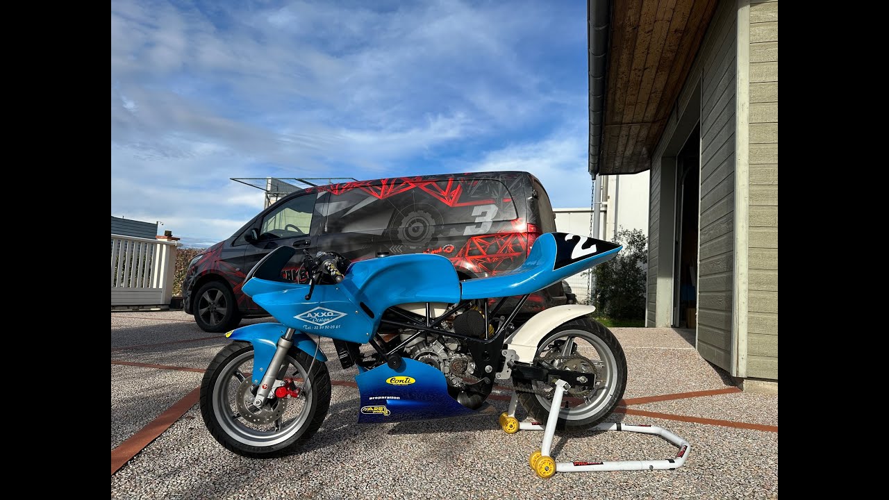 Démarrage de la CONTI RX 356 V2 Mini GP 75 cc - Neuve - 2 stroke by CMO ...