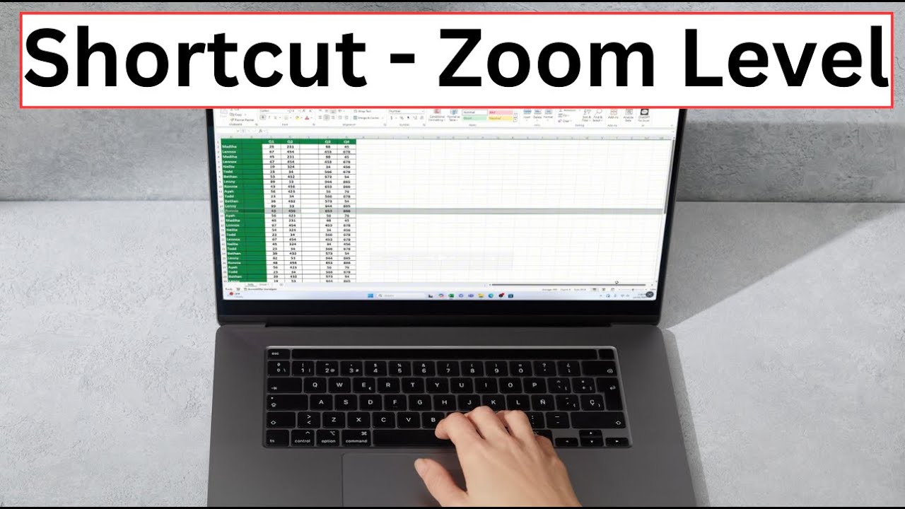 Excel Shortcut Zoom Level (Excel Shortcuts) - YouTube