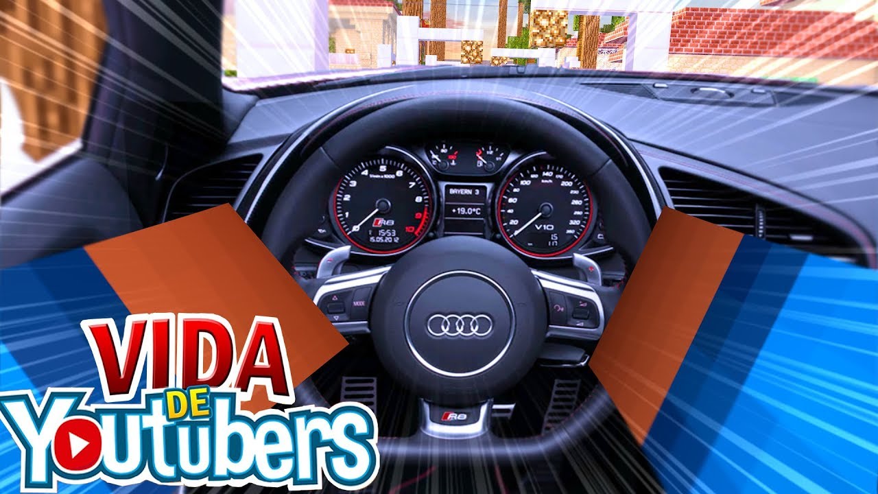 Minecraft: MEU CARRO NOVO !! (AUDI R8)- VIDA DE YOUTUBER #02 - YouTube
