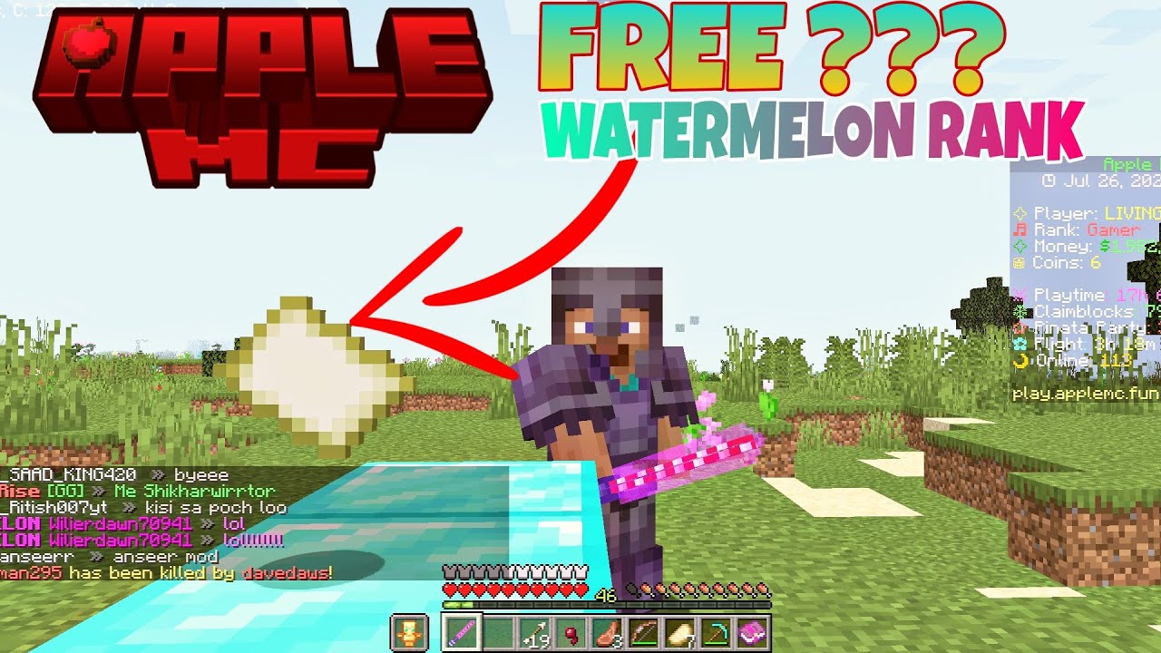 HOW I GOT WATERMELON RANK IN THIS EARTH SMP!!! - YouTube