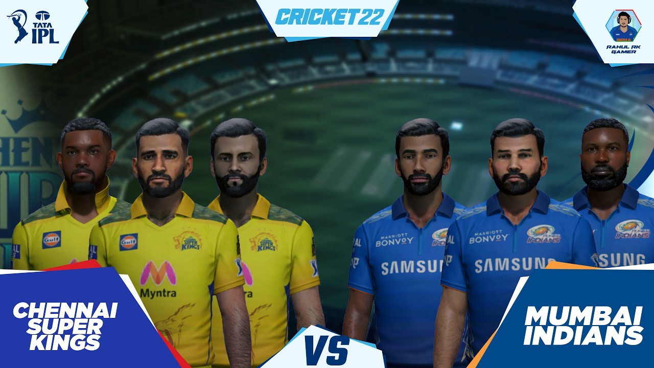 New Teams! - CSK vs MI - El Clásico Of IPL - IPL 2022 - Cricket 22 ...