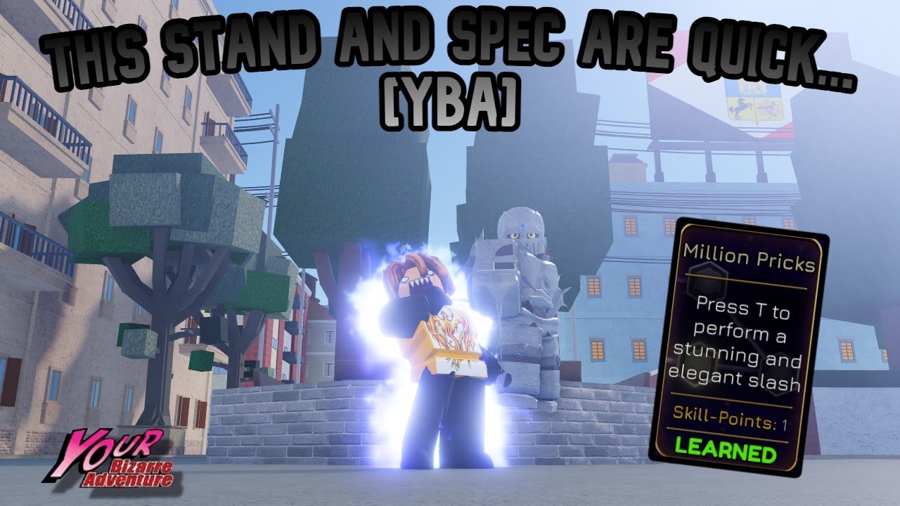 [YBA] This Stand and Spec are QUICK.... - YouTube