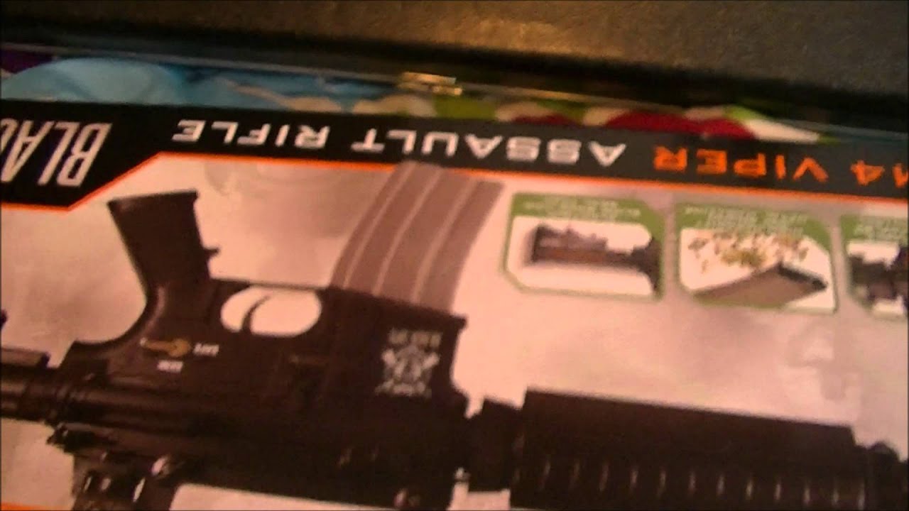 Ignite Black Ops Tactical M4 Viper Assault Rifle (Airsoft) Unboxing ...