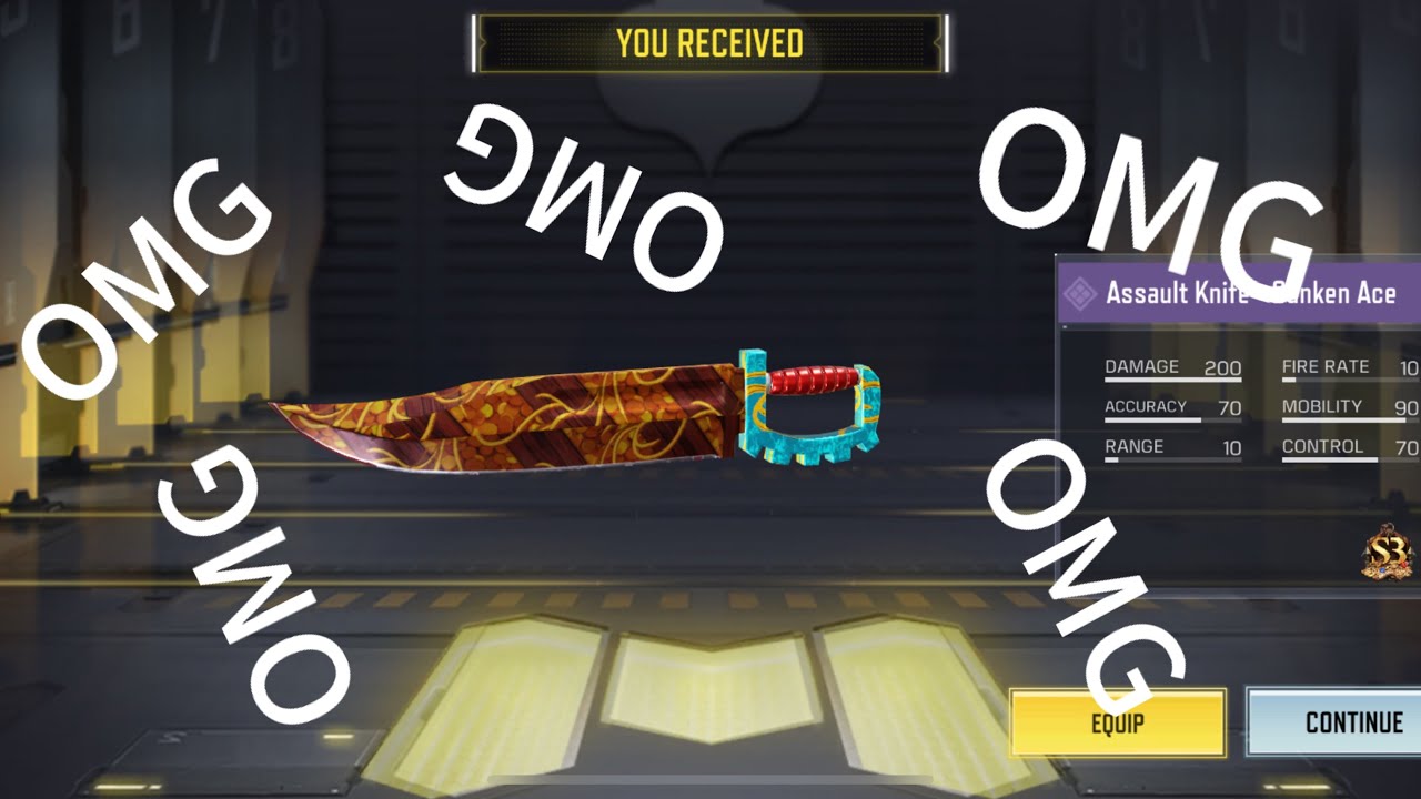 Getting and trying the assault knife - YouTube