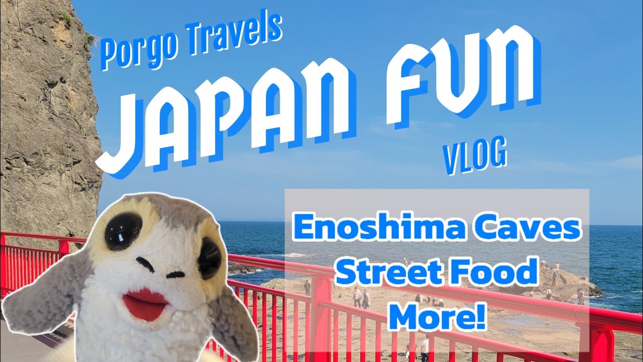 Japan Fun! Street Food on Enoshima! Iwaya Caves! vlog - Part 7 - YouTube