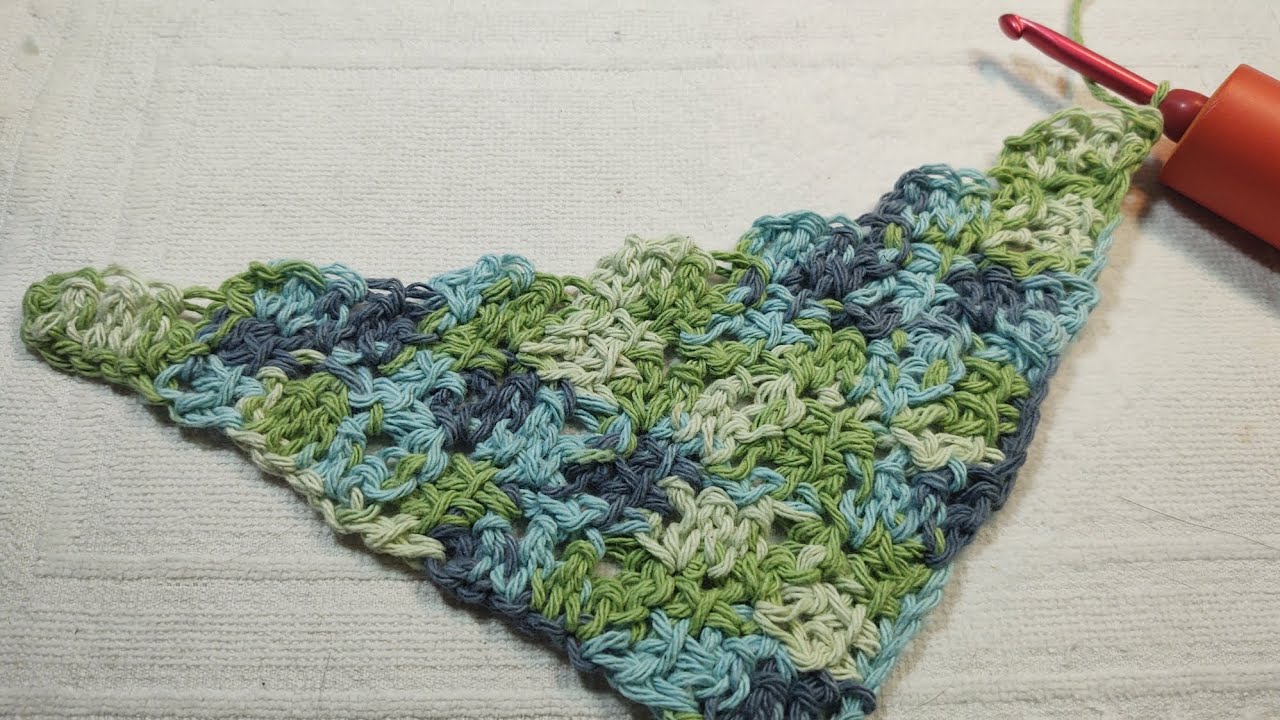 Linked Double Crochet C2C - YouTube