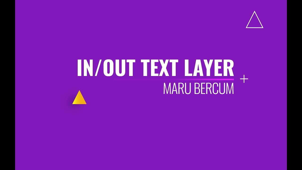Animación IN/OUT TEXT LAYER - YouTube