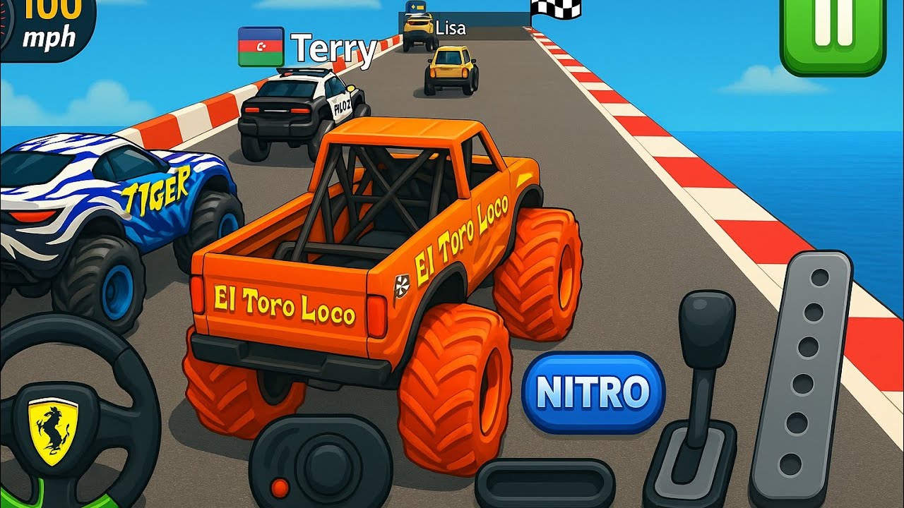 Mega Ramp Monster Car Racing 3D Extreme Car Stunts - Android Gameplay #2 | DDK Games - YouTube