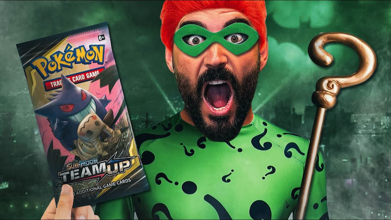 Tell Me Your Best Riddle... Opening Team Up Pokemon Cards - YouTube