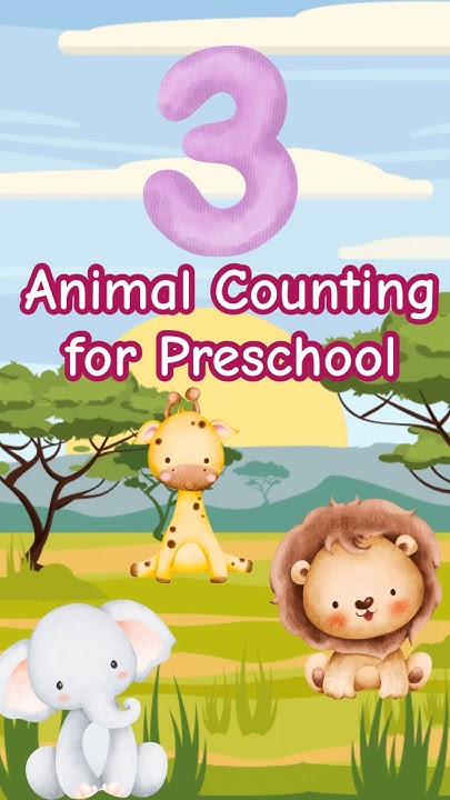 Animal Counting 🦒 Preschool Learning - YouTube
