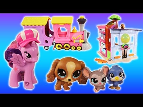 UNBOXING: My Little Pony Friendship Express Train & Littlest Pet Shop ...