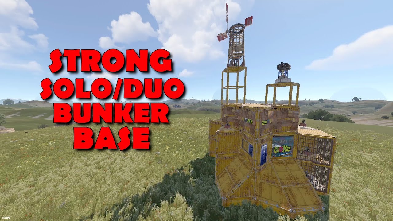STRONG SOLO/DUO BUNKER BASE RUST 2024 - YouTube