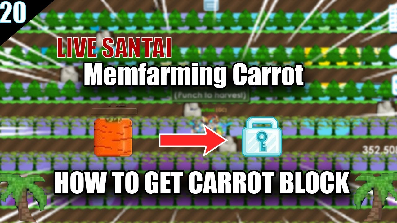 🔴Live Growtopia Indonesia | Berburu Carrot Block - YouTube