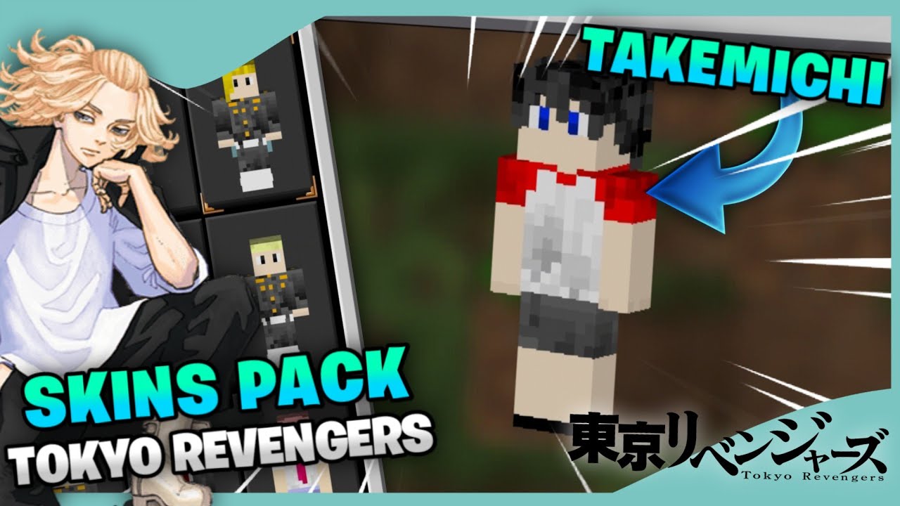 SKINS PACK TOKYO REVENGERS MINECRAFT PE TERBARU!! SUPPORT MCPE 1.16 - 1 ...