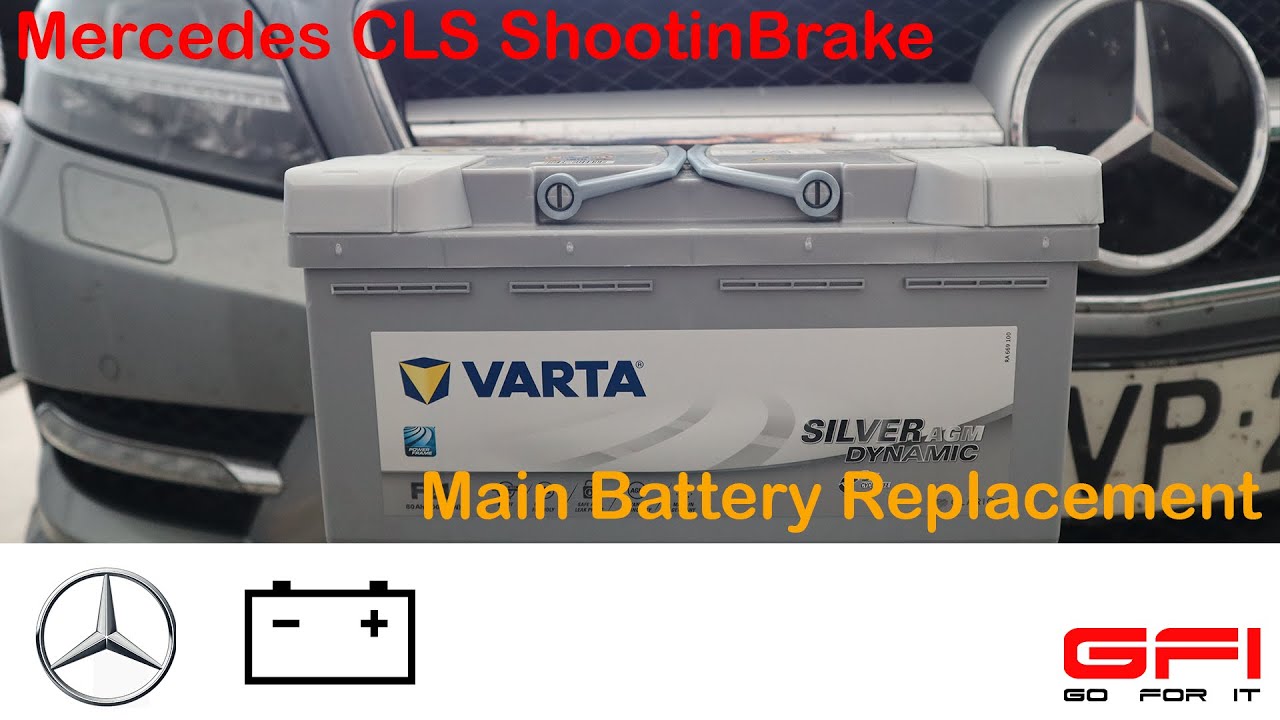 Mercedes CLS ShootingBrake Main Battery Replacement - YouTube