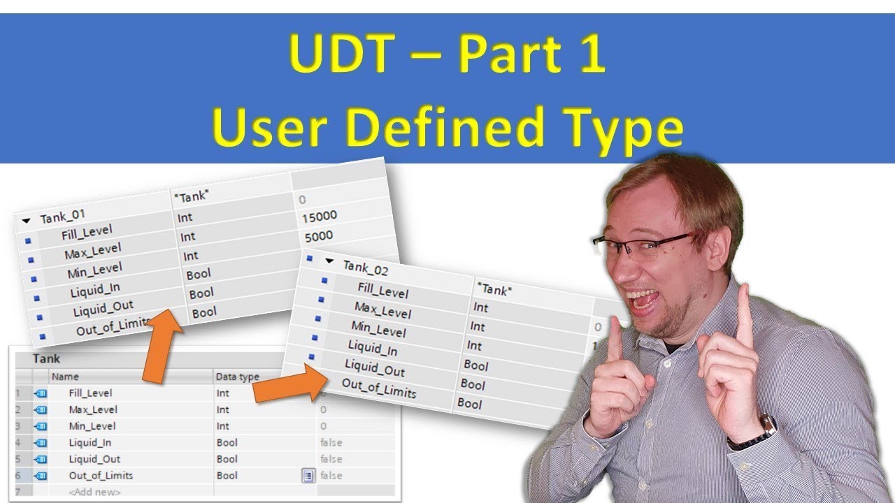 TIA Portal: UDT's (User Defined Types) - Part 1 - YouTube