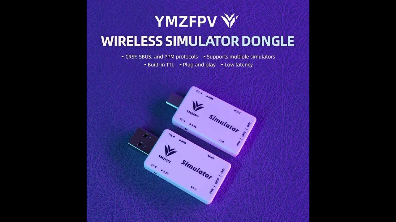 YMZFPV wireless simulator Dongle - YouTube