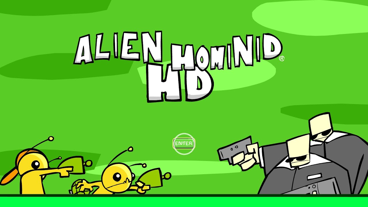 Alien Hominid HD #1 Падение на Землю - YouTube