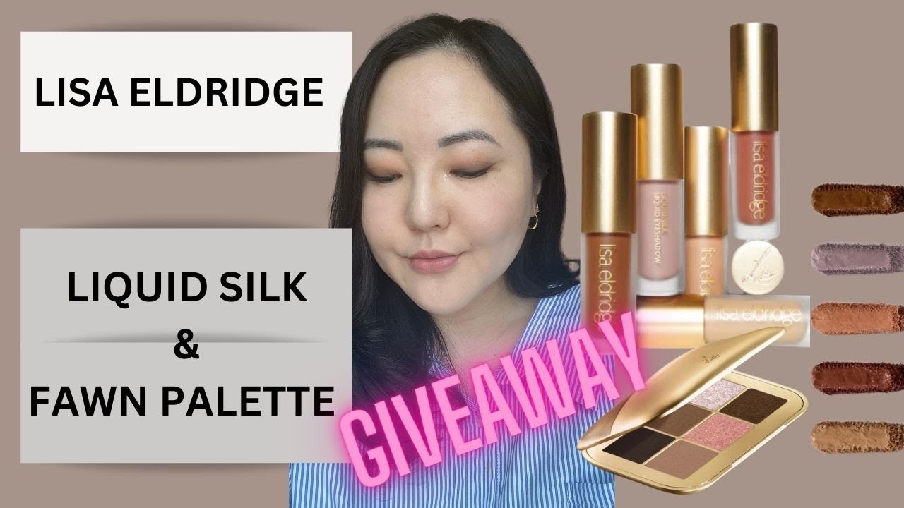 LISA ELDRIDGE | LIQUID SILK & FAWN PALETTE REVIEW | ALL SHADES, SWATCHES & GIVEAWAY - YouTube