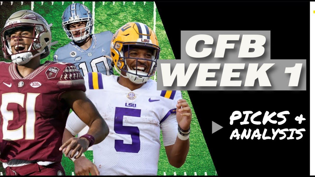 CFB Week 1 Picks Against The Spread - YouTube