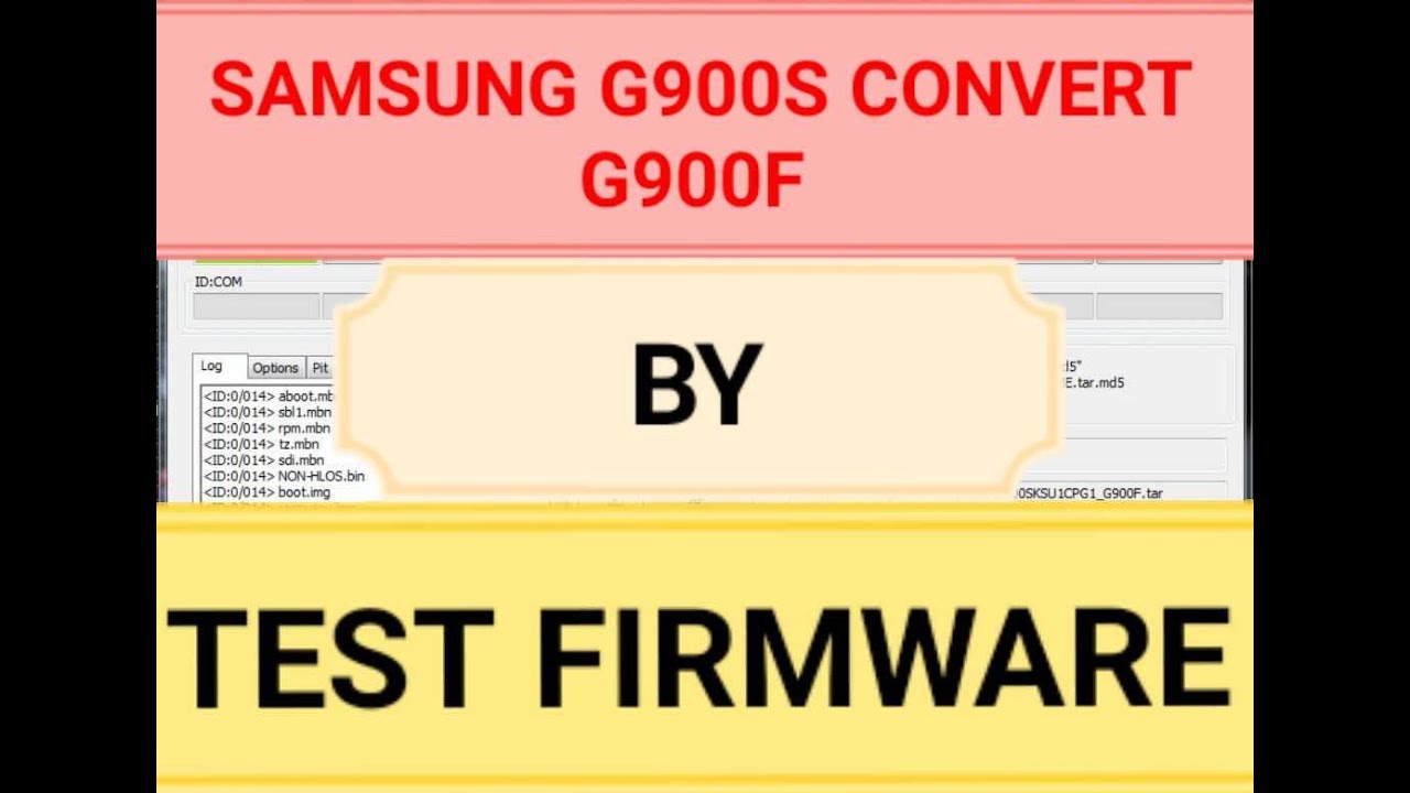 How to Fix Samsung S5 G900S Convert to G900F - YouTube