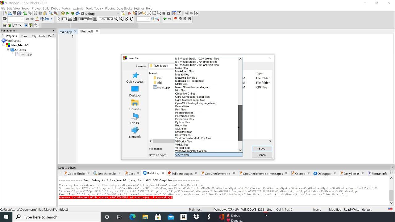 Input and Output files in C++ using Code::Blocks - ENGR 2304 - YouTube