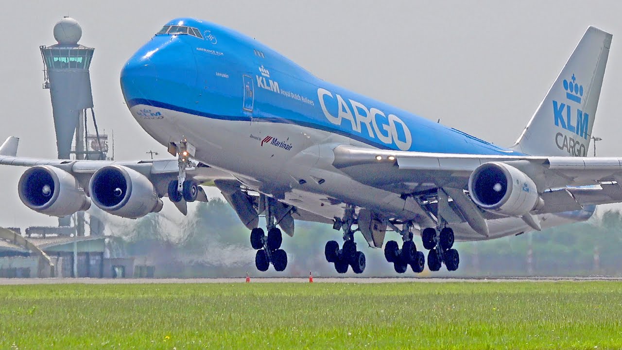 60 MINUTES OF HEAVY BIG PLANES | Amsterdam Schiphol Airport | B747 ...