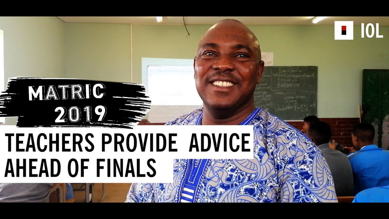 Study tips for Matric Exams 2019 - from teachers! | IOL News - YouTube